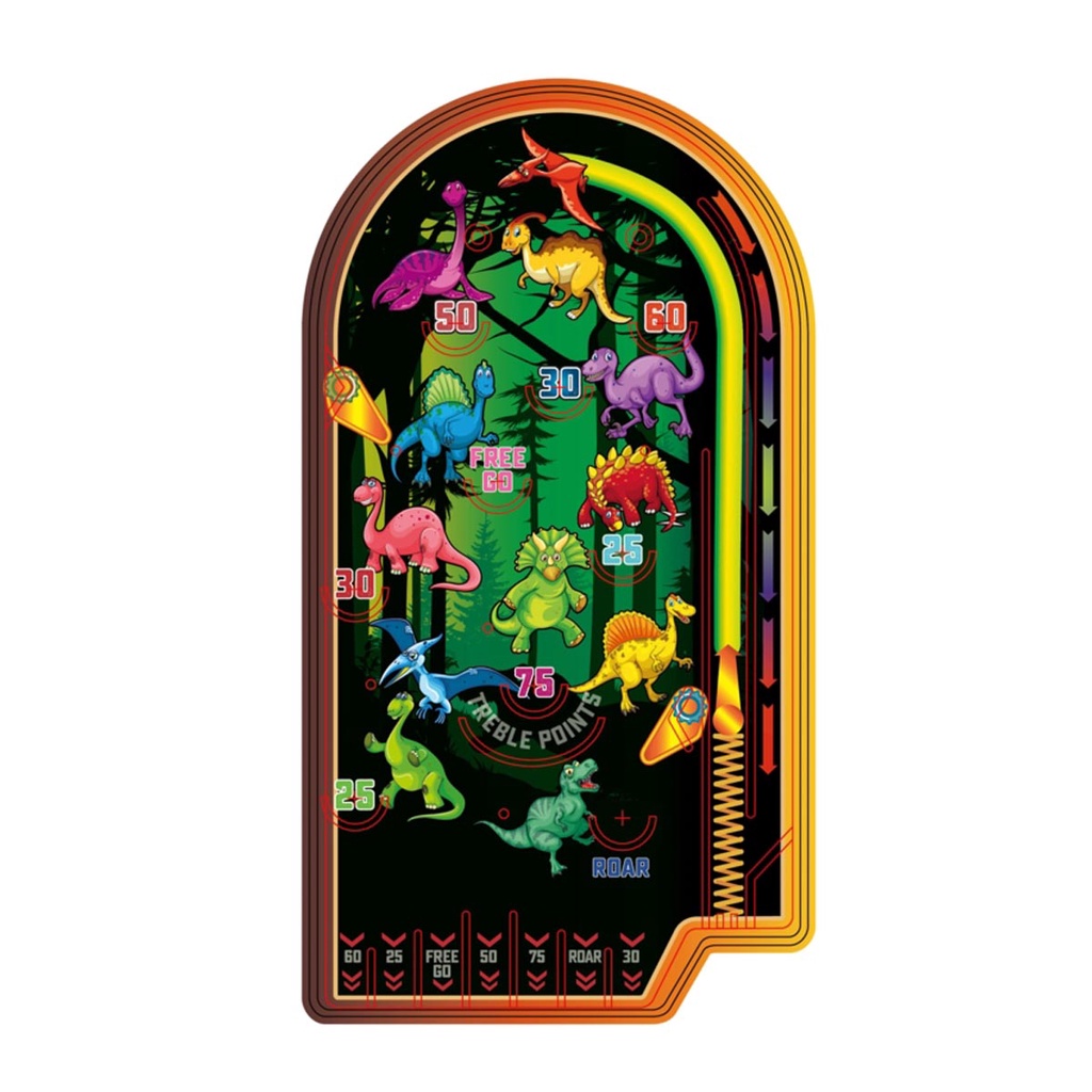 FUNTIME GIFTS Dinosaur Theme Pinball Classic Arcade Game In Your Own ...
