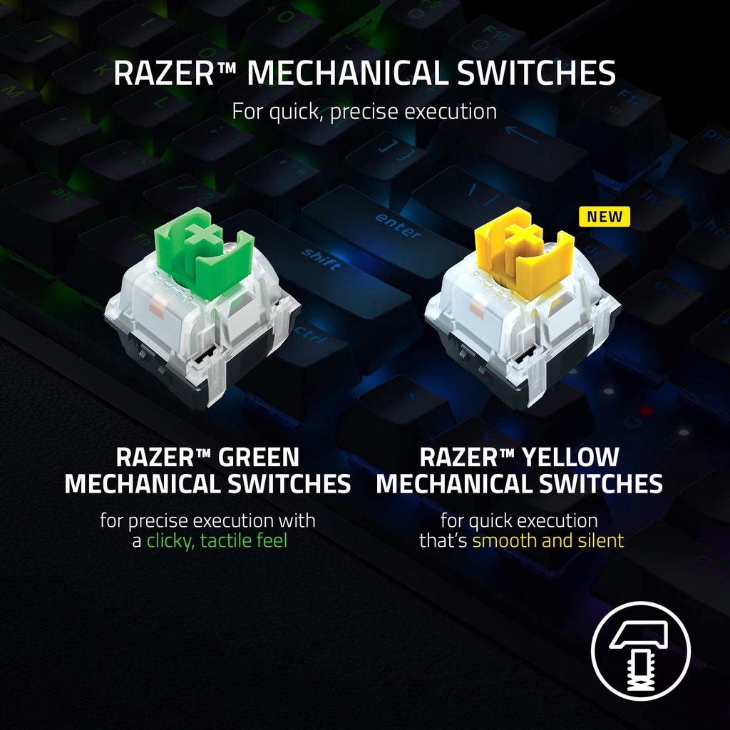 DYNACORE - Razer BlackWidow V3 Mechanical Gaming Keyboard - (Green ...