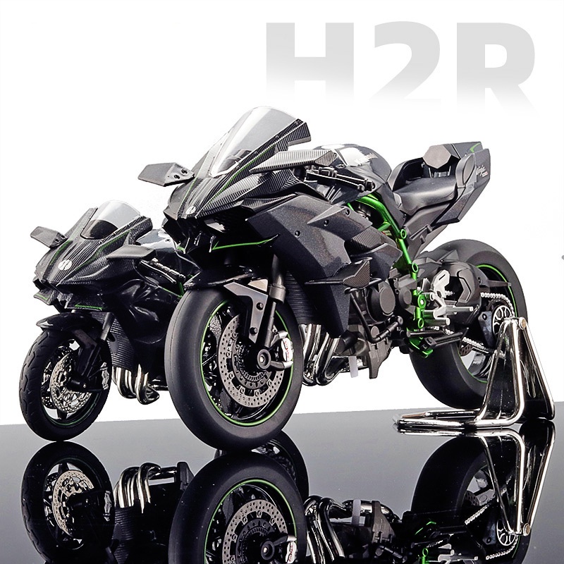1:9 Large Scale Motor Kawasaki Ninja H2R Alloy Diecast Motorcycle Model ...