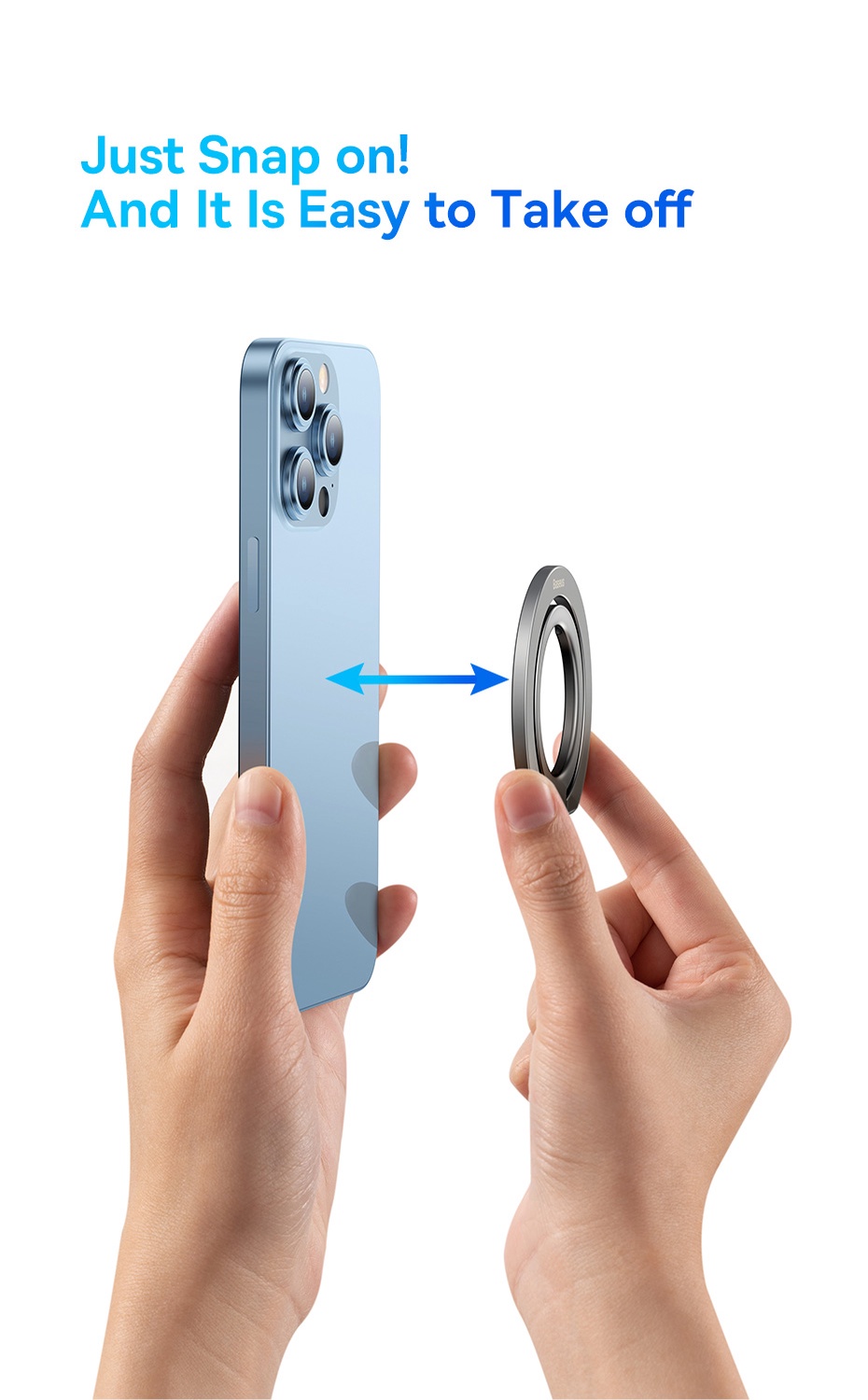 Baseus Magnetic Phone Holder Stand Cell Phone Grip Finger Ring Holder ...