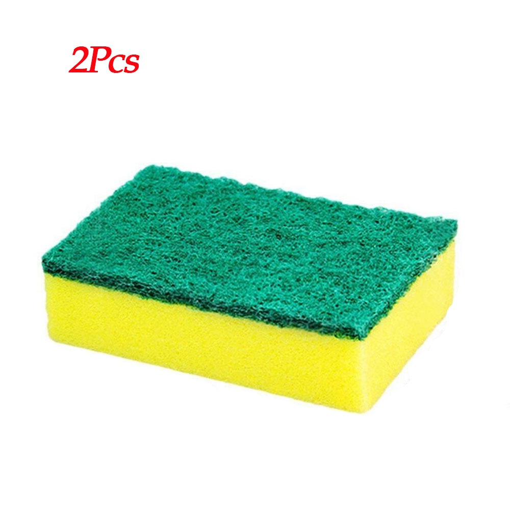 Double-sided Cleaning Sponge Cloth Scouring Pads Dish Washing Cleaning ...