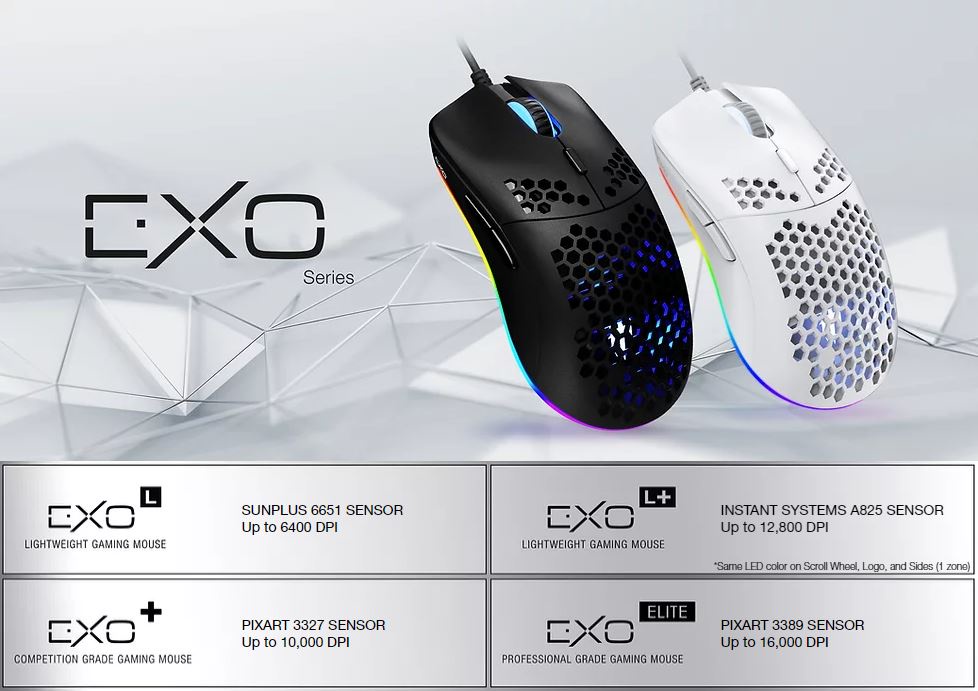 TECWARE EXO WIRELESS 16K DPI - LIGHTWEIGHT GAMING DUAL CONNECTIVITY EXO ...