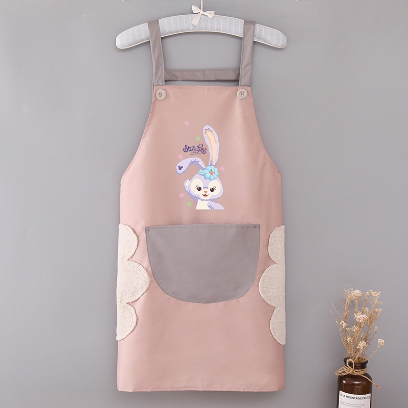 Cute Cartoon Apron Kitchen Waterproof Oil-Proof Work Clothes with ...