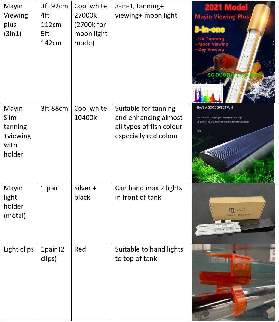 🔥Mayin authorized SG seller🔥Mayin fish light tanning light 13000k/2700k ...