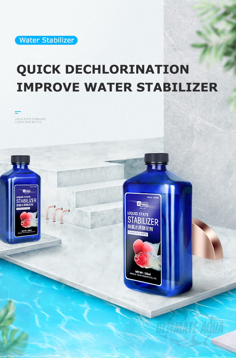 YEE Aquarium Anti Chlorine, Tap Water Chlorine Remover, Stabilizer For ...