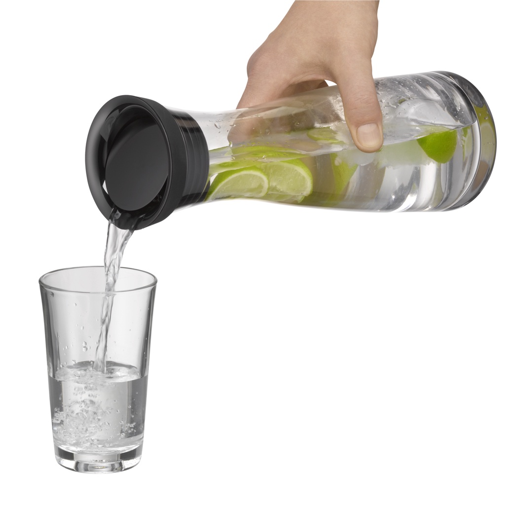 WMF Basic Water Decanter Black Transparent 1.0L | Shopee Singapore
