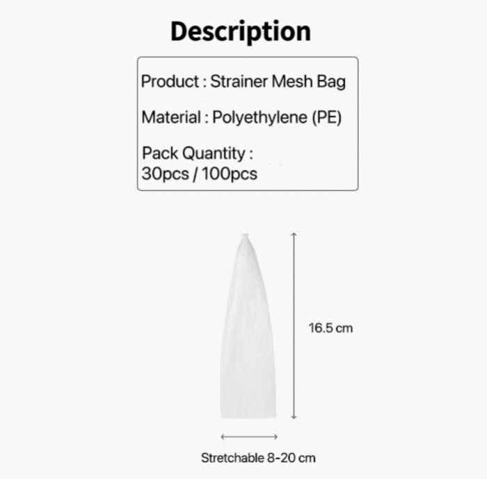 Local in stock 】100pcs Kitchen Sink Net Filter Sink Basket Bag Drain ...