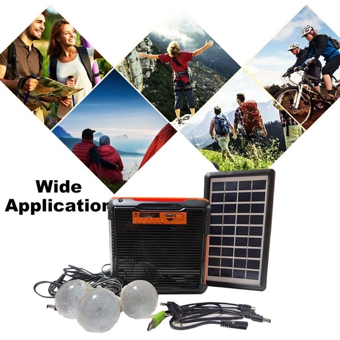 🔥🔥🔥Solar Power Panel Generator Kit USB Charge System+MP3 Radio+3LED ...
