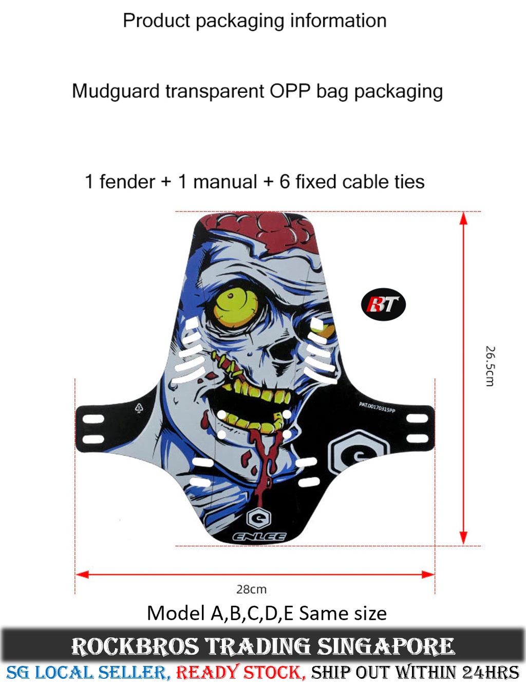 [SG Seller] Enlee mud guard bicycle fender bicycle mudguard MTB hard ...