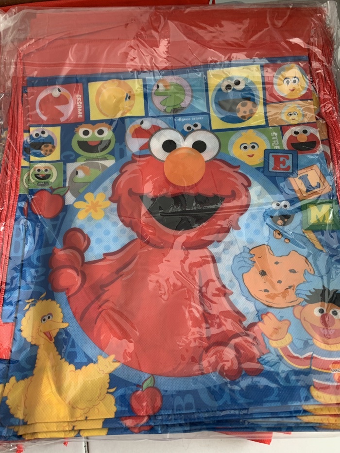 Elmo Sesame Street drawstring bag!! A4 size!! ideal for kids birthday ...