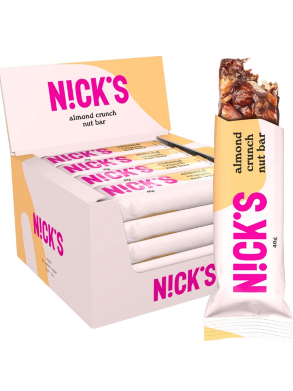 NICKS KETO Nut Bars / Protein Wafer Bar - Peanut Fudge / Almond Crunch ...