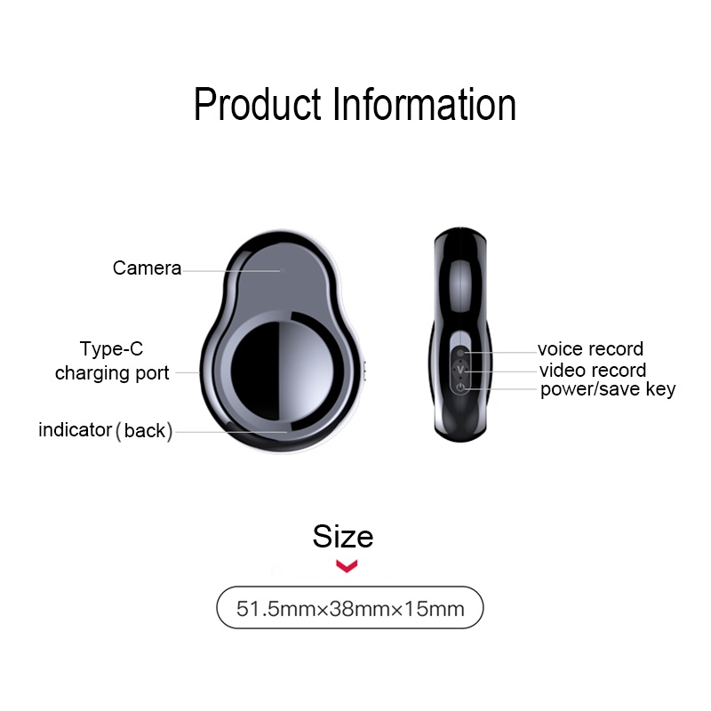 Portable full HD 1080P micro camera, recorder, DV, outdoor secret ...