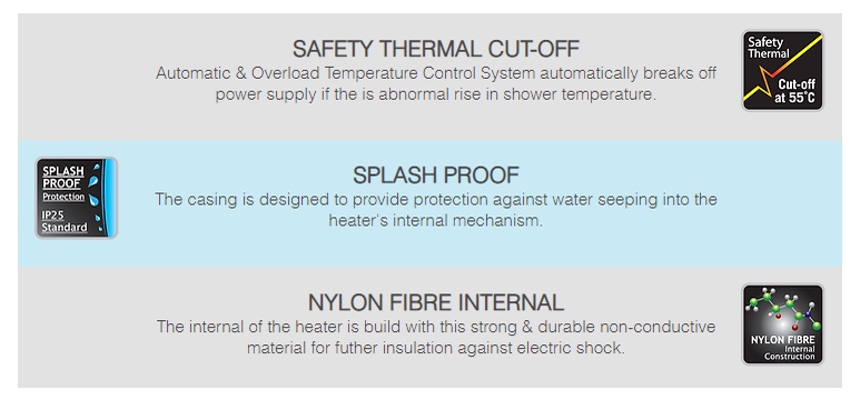 ALPHA Instant Shower Heater with/without DC Pump (ALPHA EVO- RAIN ...