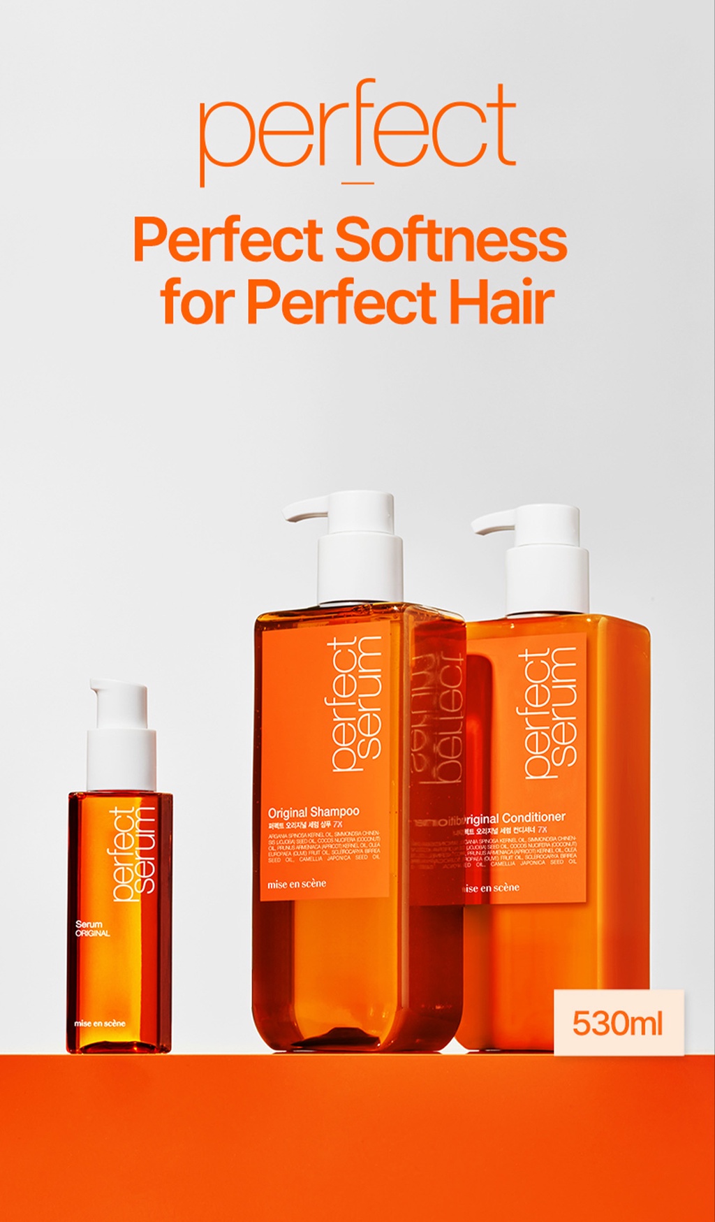Mise en scene [Bundle of 2] Perfect Serum Original Conditioner 530ml ...
