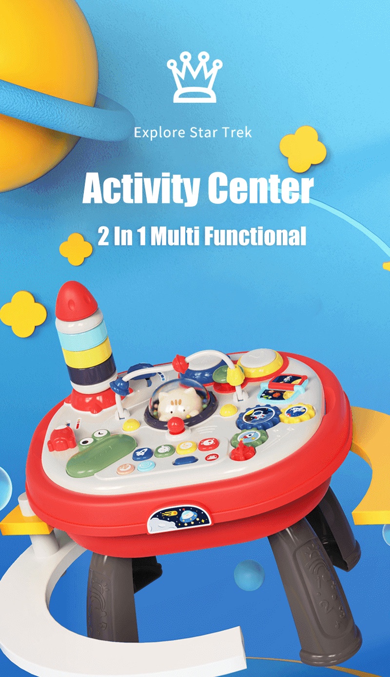 Baby Activity Center 2-In-1 Multi Functional Active Learning Center ...
