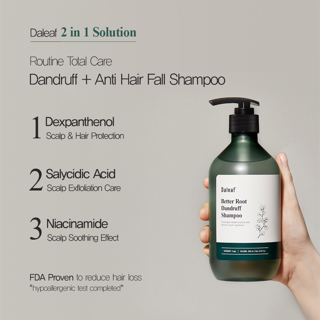 [DALEAF] Better Root Dandruff Shampoo 500ml (Anti-Hair Loss Shampoo ...