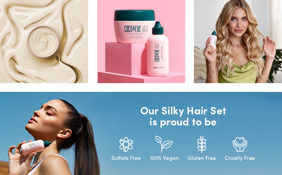 Shopee x Coco & Eve Silky Hair Set (Hair Mask & Hair Elixir) | Shopee ...