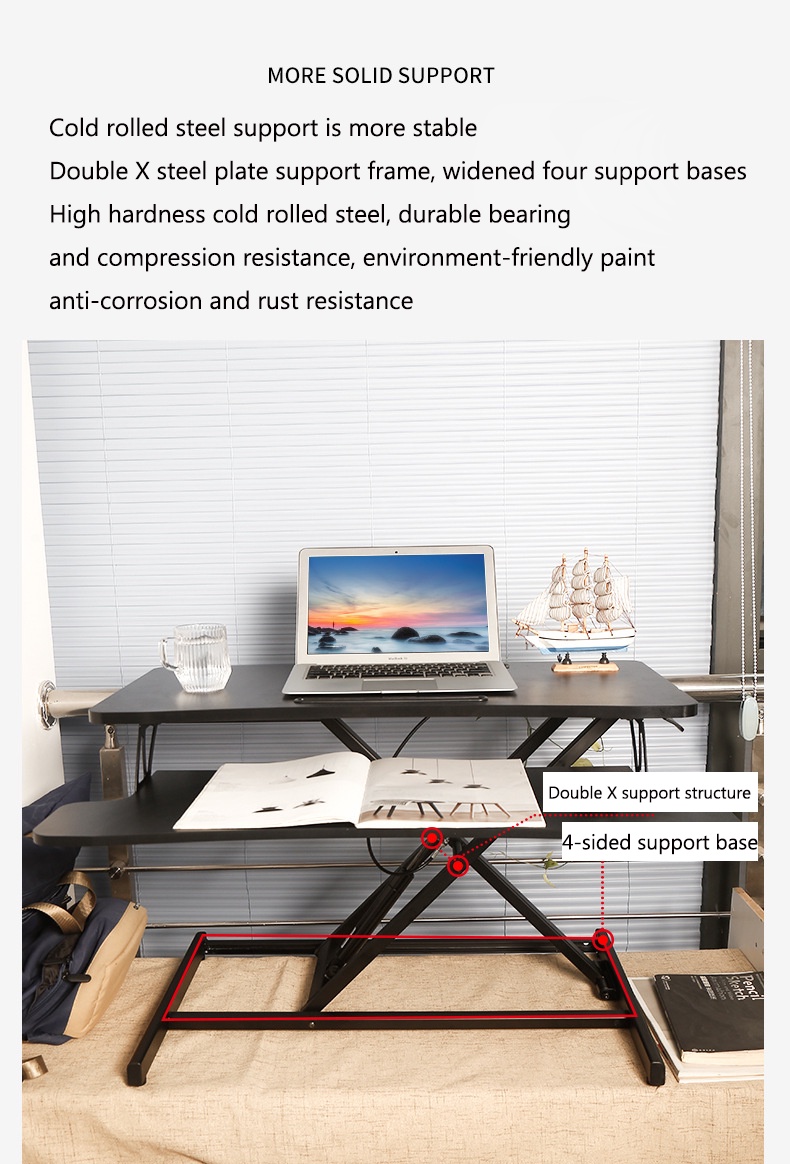 Ayuqi--Ergonomic Standing Desk Lifting Adjustable Height Laptop Stand ...