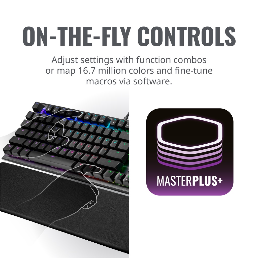 COOLER MASTER CK550 V2 Gaming RGB Mechanical Keyboard - On-the-fly ...