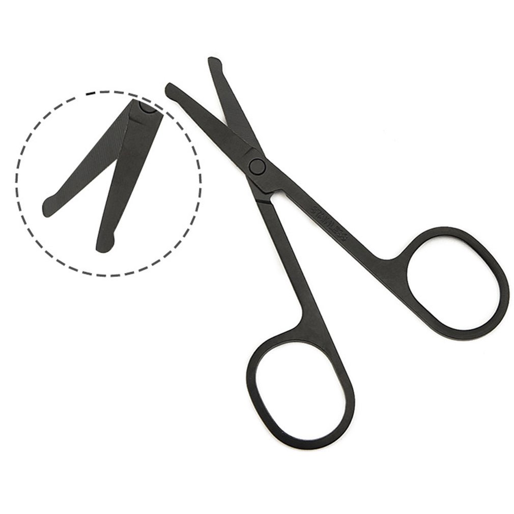 [Ready Stock] Nose Hair Scissors Lightweight Stainless Steel Round Head ...