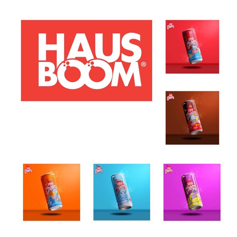 (12 Can x 325ml)HAUSBOOM HAUS BOOM Cheers Sparkling Juice Strawberry ...