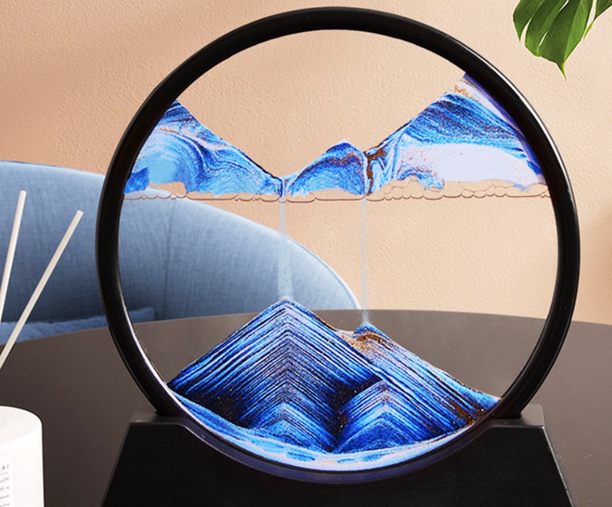3D Hourglass Quicksand Sandscape painting table display / ornament ...