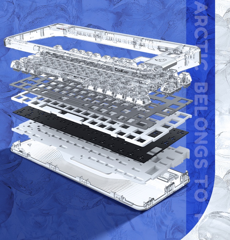 【Available in stock】Coolkiller Polar Bear CK75 fully transparent ...