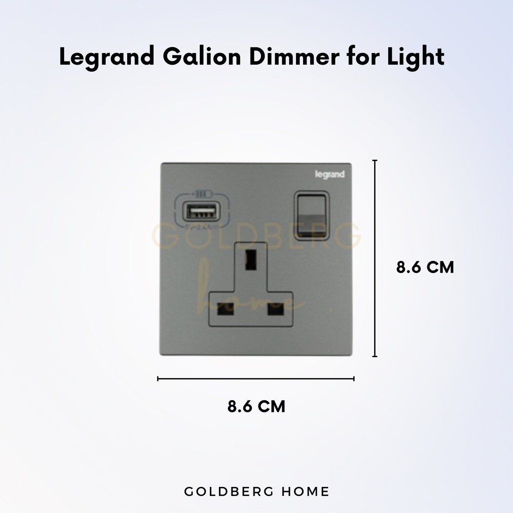 Legrand Galion Wall Socket with USB | Goldberg Home | Shopee Singapore