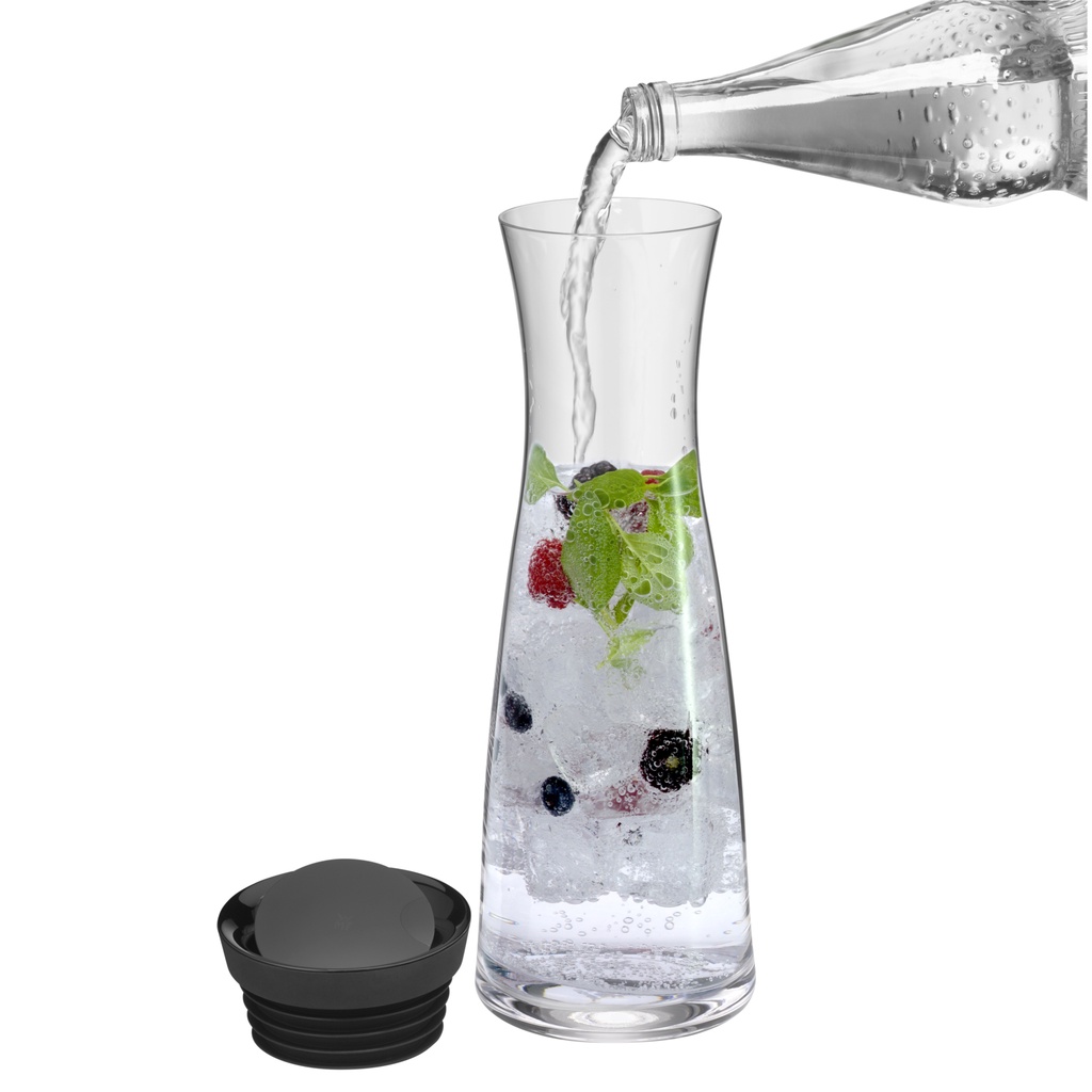WMF Basic Water Decanter Black Transparent 1.0L | Shopee Singapore