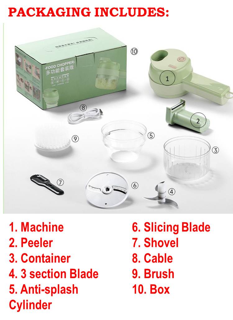 *SG Seller* Electric Food Vegetable Grater Machine (USB Regchargable ...