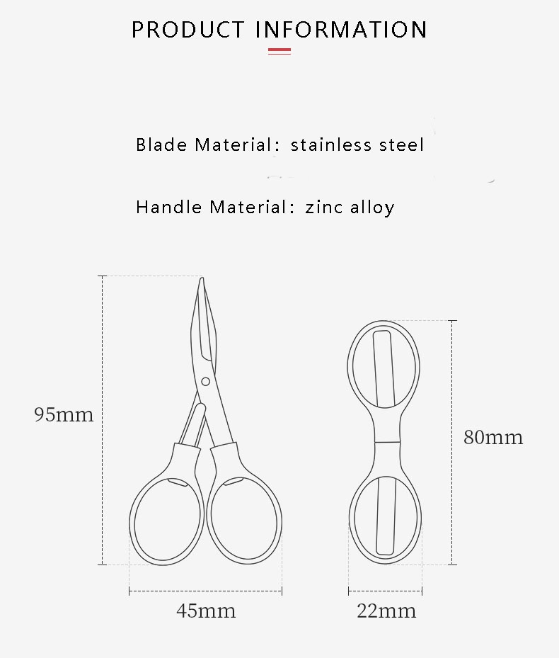 New Fishing Line Cutter Scissors Stainless steel Clipper Nipper Folding ...