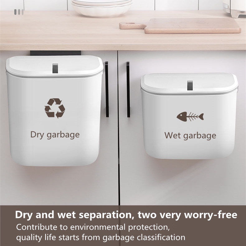 [FUN] Hanging dustbin for bathroom toilet dustbin Perforation-Free Wall ...