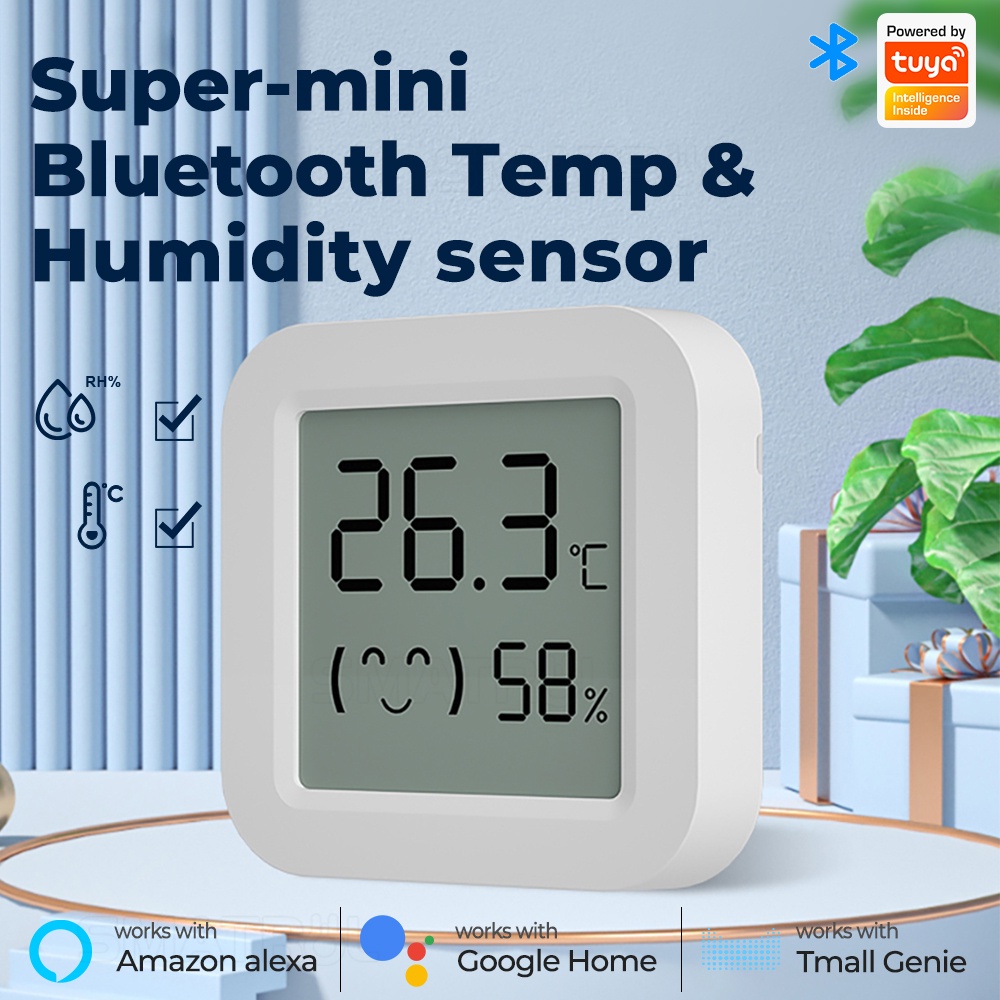 SMATRUL Tuya Mini Temperature Humidity Sensor(Hygrometer) LCD Digital ...