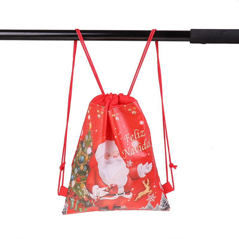 5PCS Christmas Gift Drawstring Large Bags Christmas Wrapping Backpack ...
