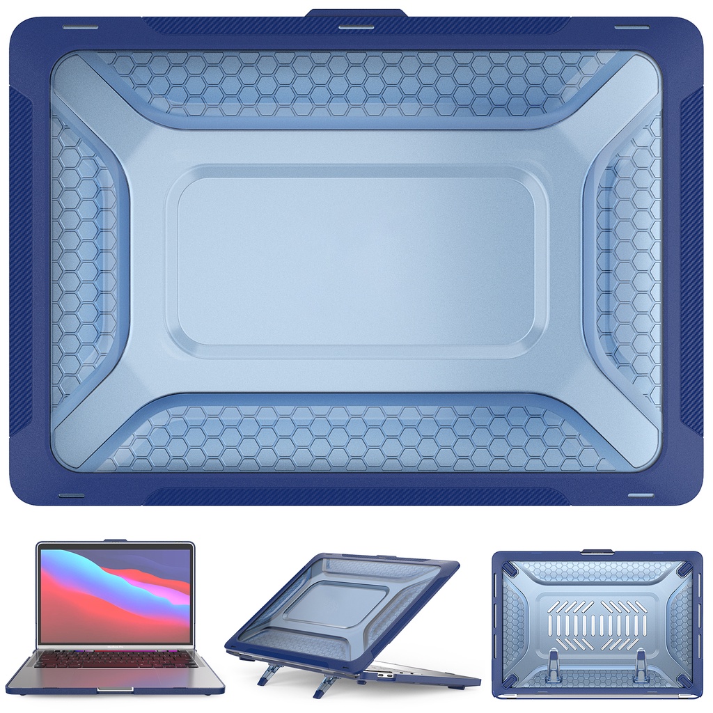 2025 M4 Shockproof Stand Case for MacBook M3 M4 Pro 13 14 16 A3112 ...