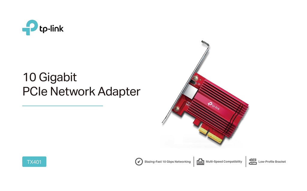 TP-LINK TX401 10 Gigabit PCI Express Network Adapter ( 10G / 10Gbps ) - 3 Year Local TP-Link ...