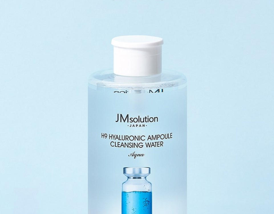 JM solution H9 Hyaluronic Ampoule Cleansing Water Aqua 500ml, 850ml ...