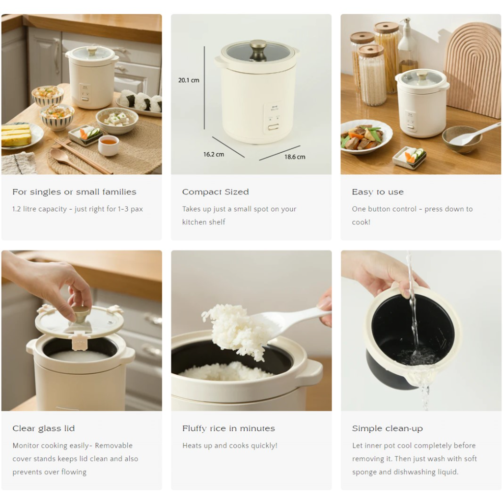 BRUNO Compact Rice Cooker | Shopee Singapore