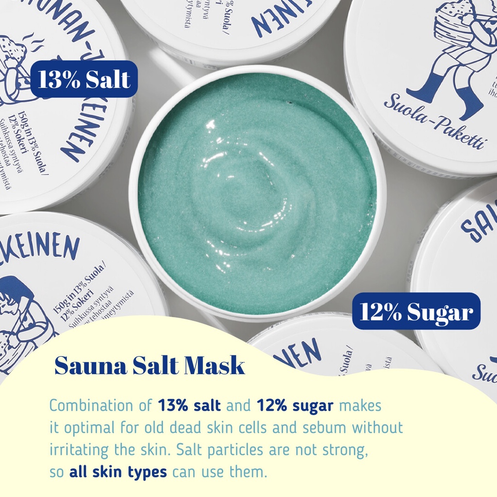 [Torhop Official] HSA certified Facial Mask Set: Salt 150g + mud 150g ...