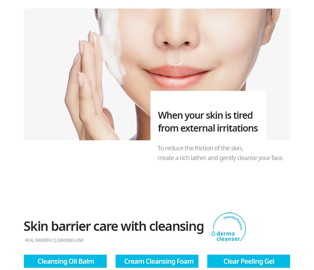 [REAL BARRIER] Cream Cleansing Foam 1+1 (120ml+120ml) | Shopee Singapore