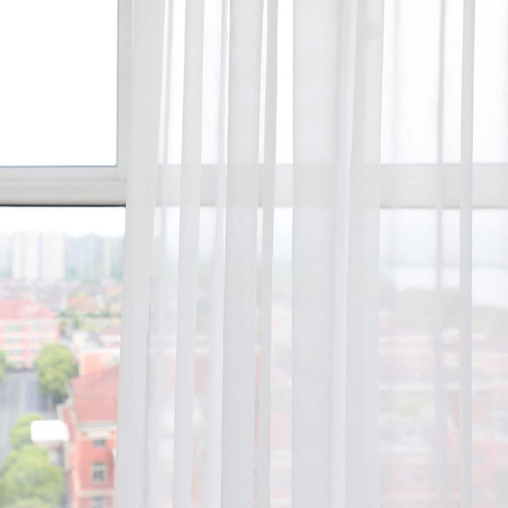 [Marina Bay Limited] White Sheer Day Curtain for Living room Bedroom ...