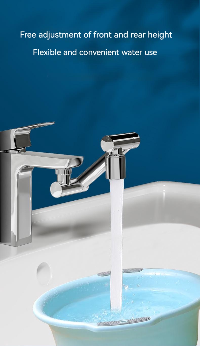 【In stock】 New rotatable faucet extender 1440° mechanical arm universal ...