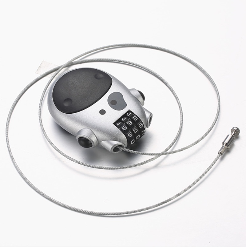 KIPRUN Cable Lock, 3 Digit Password Combination Lock Mini Travel ...