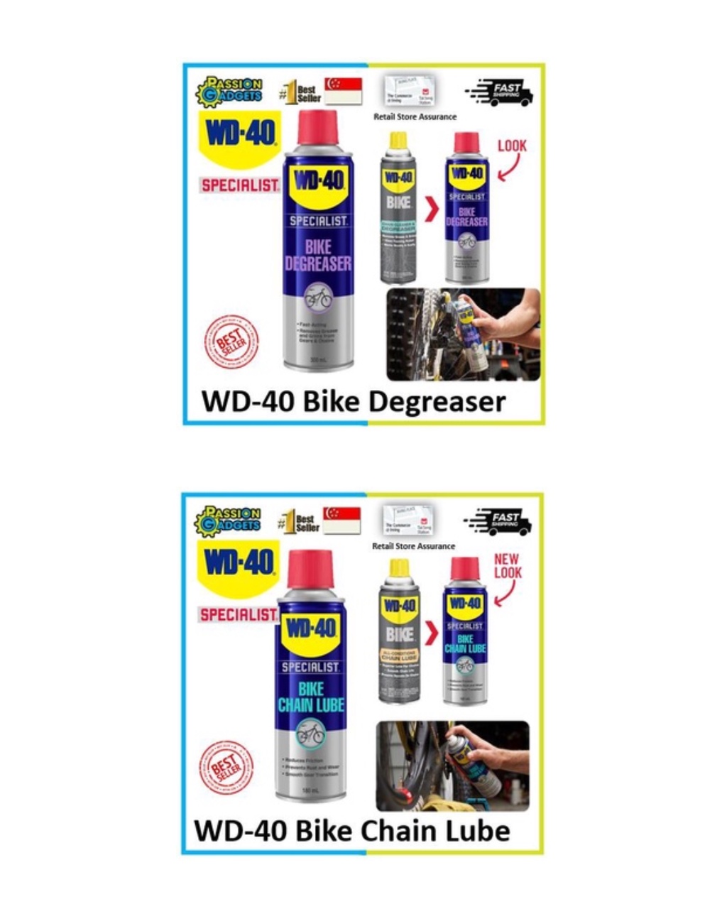 WD-40 Bike Degreaser Lubricant Wash Bicycle Cleaner Maintenance Series Chain Lube WD40 WD 40 ...