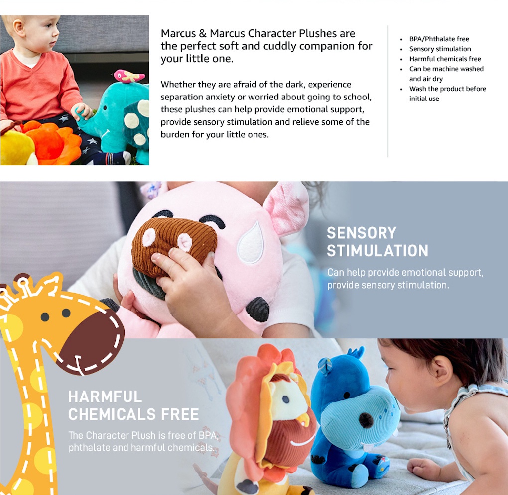 Marcus & Marcus Character Plush | Shopee Singapore