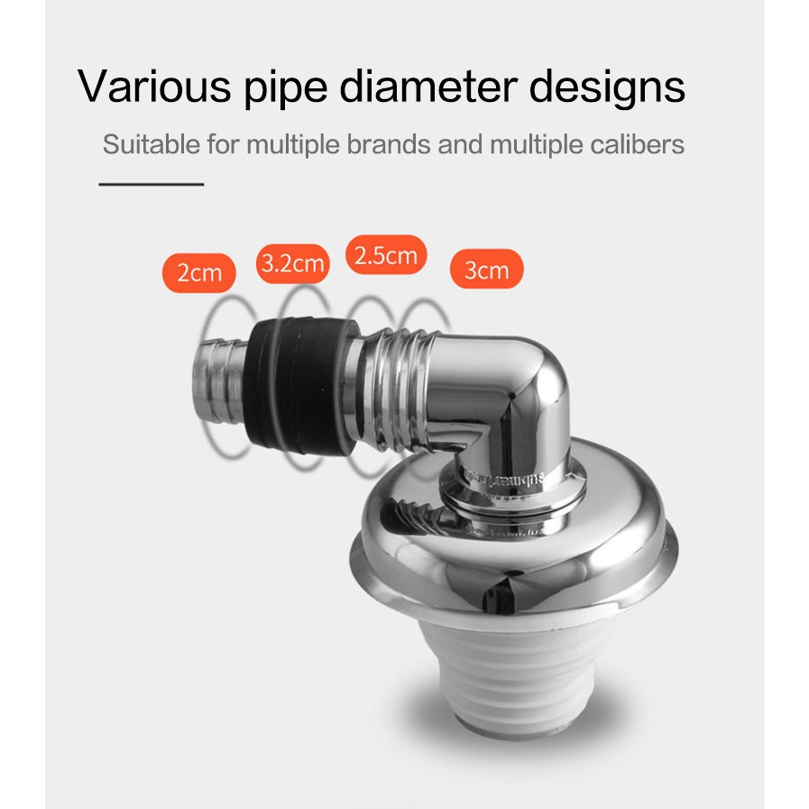 【SG Stock】 Floor drain washing machine connector upgraded anti-odour ...