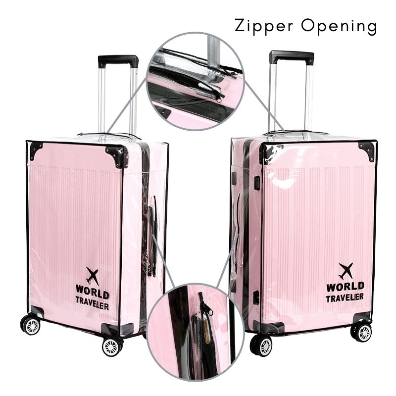 [New Arrival!!] World Travel Clear PVC Luggage Bag Protector Cover ...