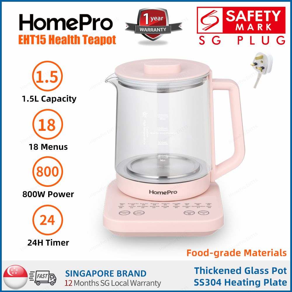 【Ready Stock · Ships in 24h】HomePro EHT15 Electric Health Teapot/Multi ...