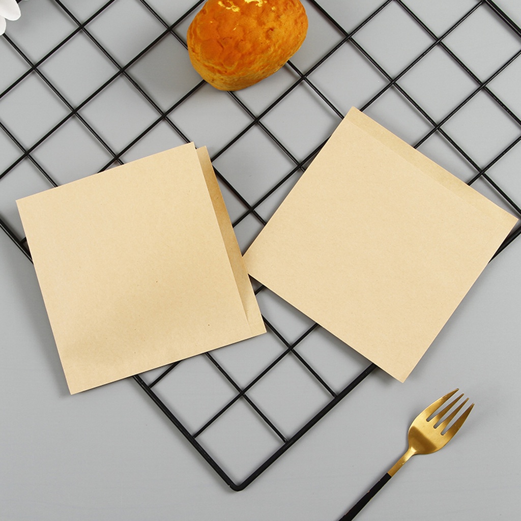 10/50pcs Sandwich Wrapper Donut Bakery Bread Kraft Paper Food Packaging ...