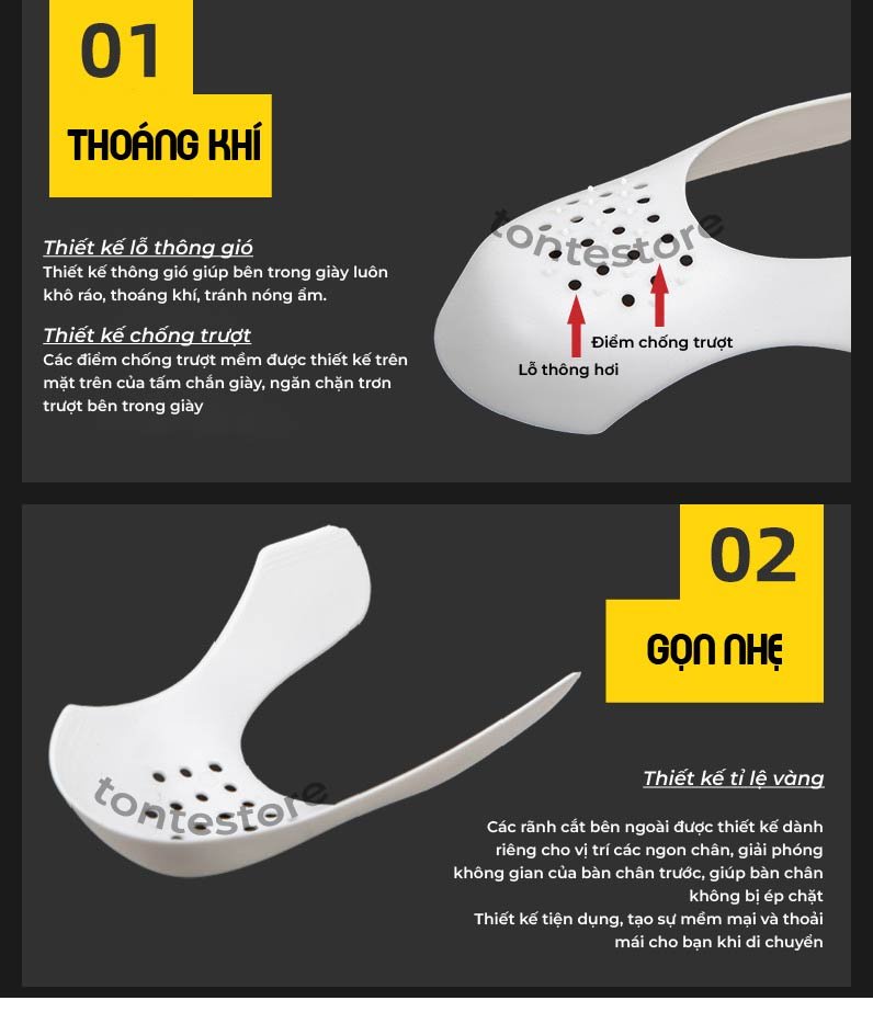 Sneaker SHIELD shoe toe protector, anti-wrinkle and crack padding ...